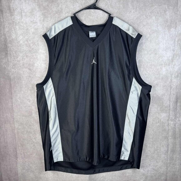 Jordan | Shirts | Jordan 3xl Black Gray Mesh Basketball Tank Top | Poshmark